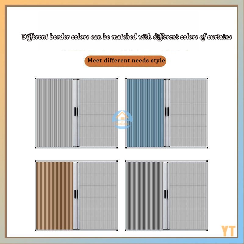 【No-hole punching】Customized folding sliding invisible windows anti ...