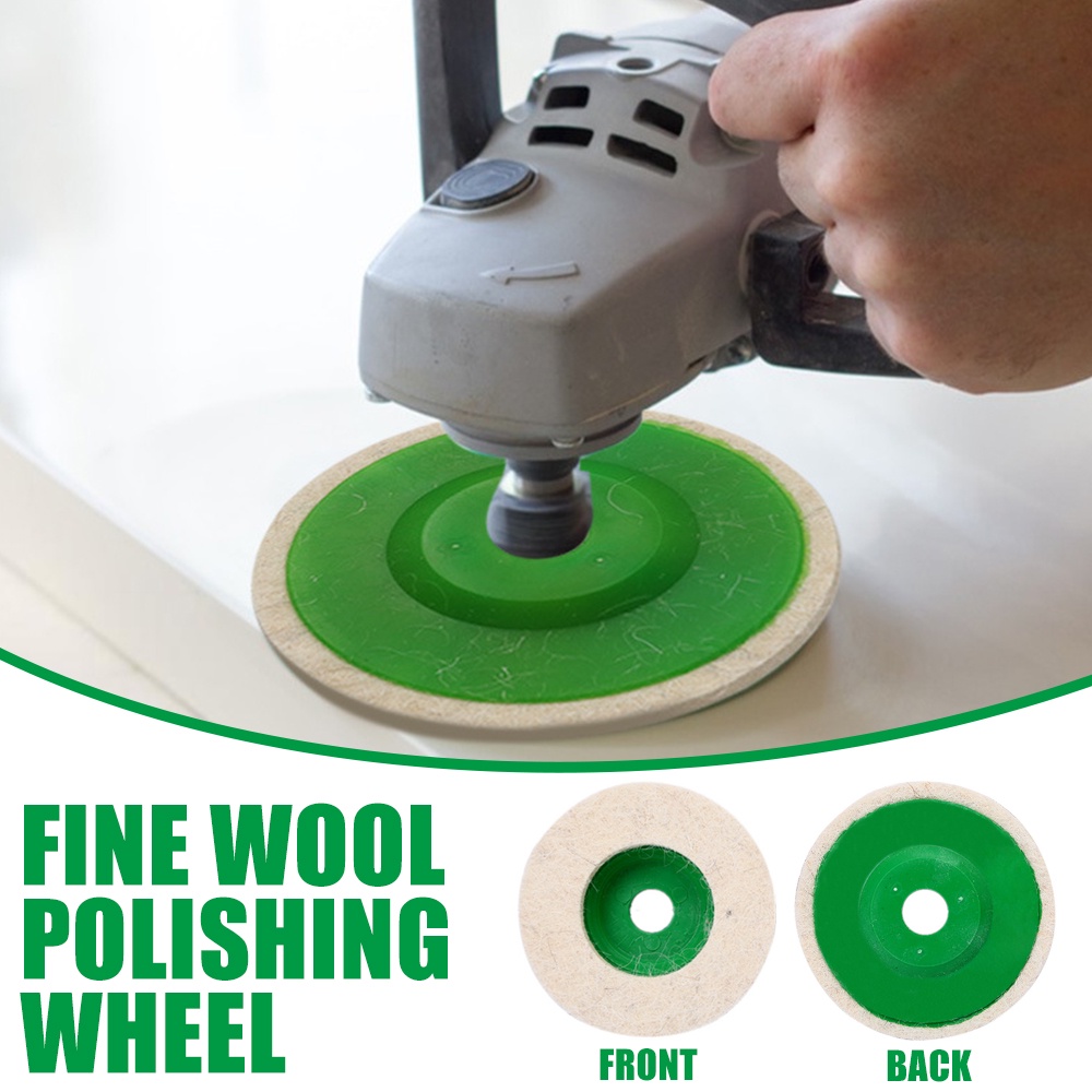 4 Inch 100mm Wool Polishing Wheel Buffing Pads Angle Grinder Wheel Felt ...