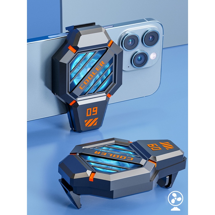 NEW DY09 Cooling Fan Mobile Phone Rechargeable Battery Silent Game ...