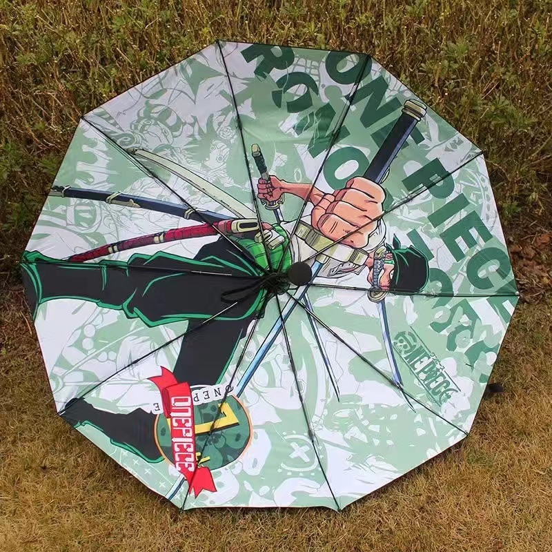 Outdoor Umbrella One Piece Luffy Sauron Durable Sun Umbrella Automatic ...