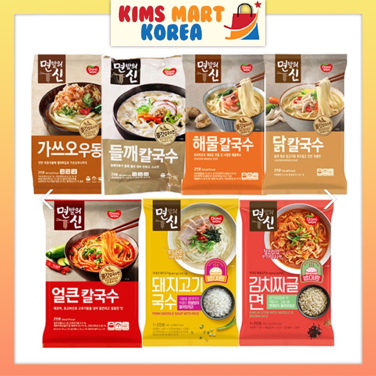 Dongwon Korean Traditional Noodles Kalguksu, Kasuo Udon, Stir-fried ...