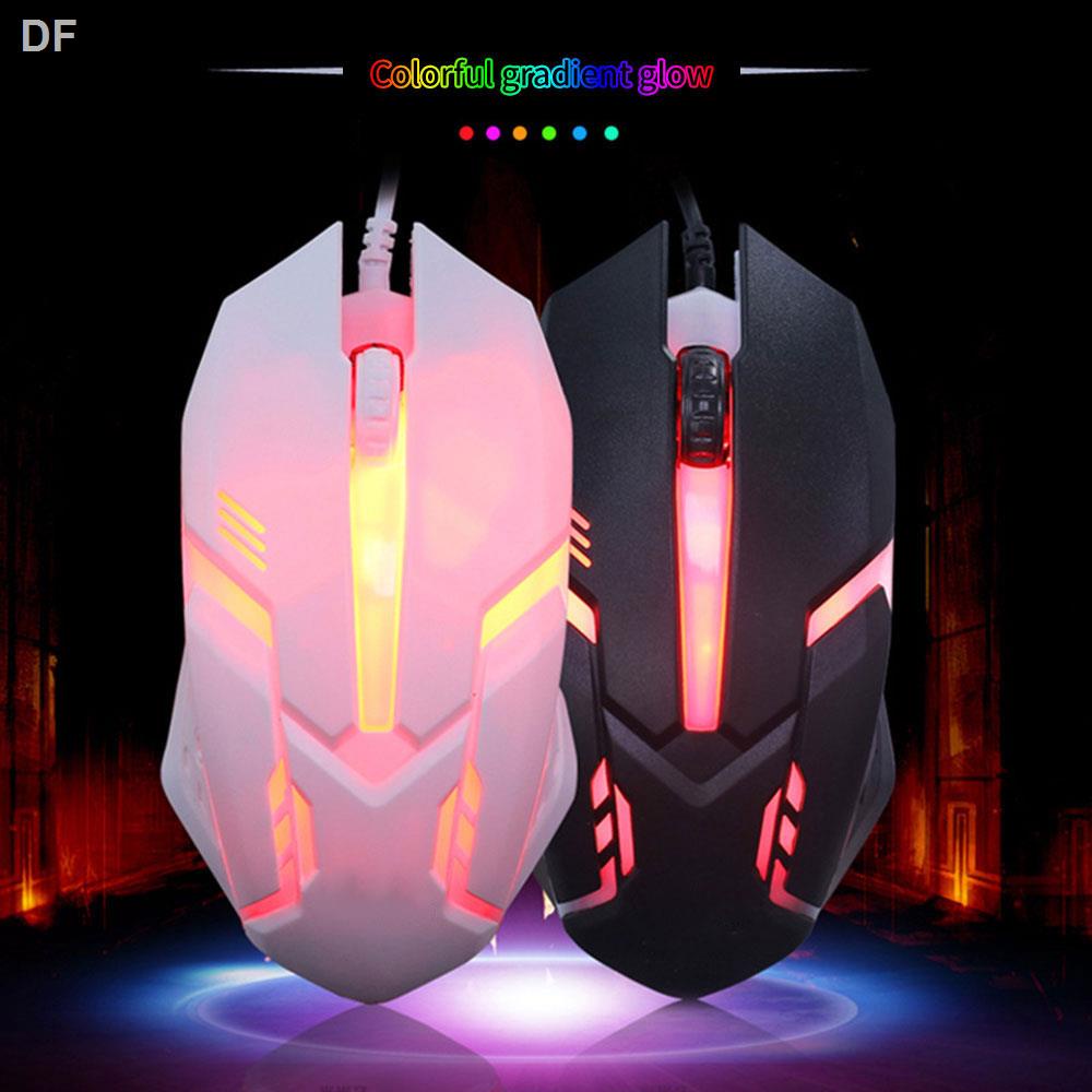 DF.Ergonomic Wired Gaming mice Button LED 2000 DPI USB Computer Mouse ...