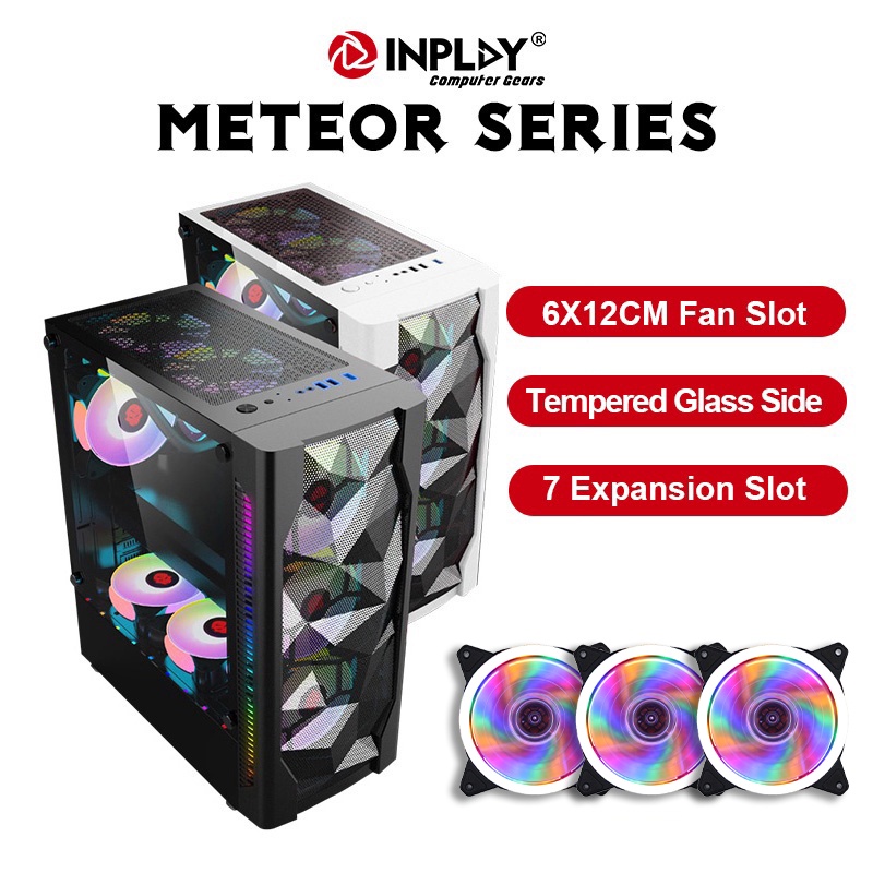 INPLAY Atx PC Case Gaming Computer Chassis Desktop Cpu Casing With ...