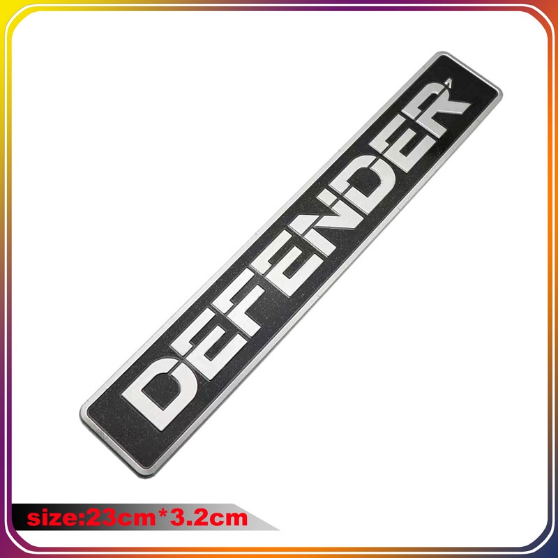 Auto Parts For Land Rover Defender Metal Aluminum Sticker Car Tailgate ...