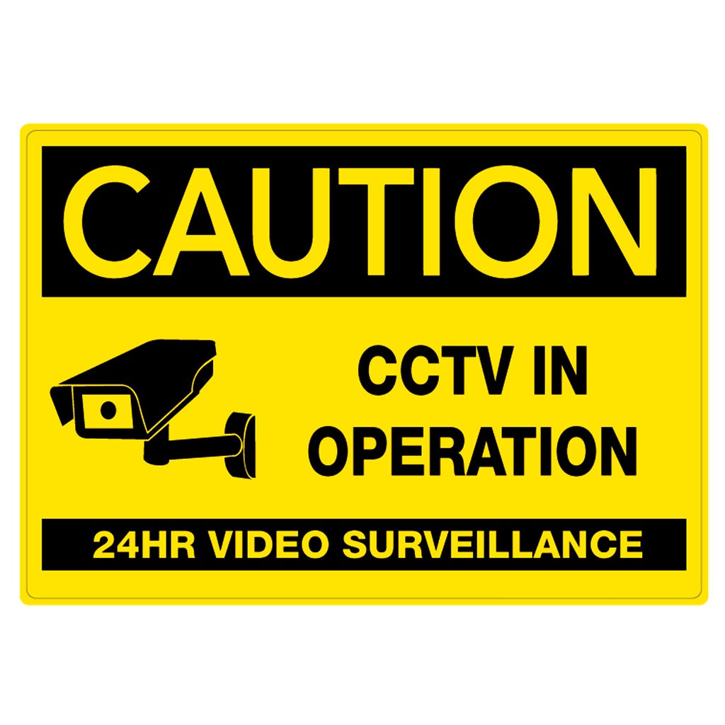 Cctv in operation system Sign - cctv Sign Board - cctv in operation ...