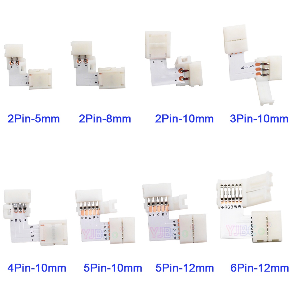 5set L Shape 2pin 3pin 4pin 5pin 6pin For connecting corner right angle ...