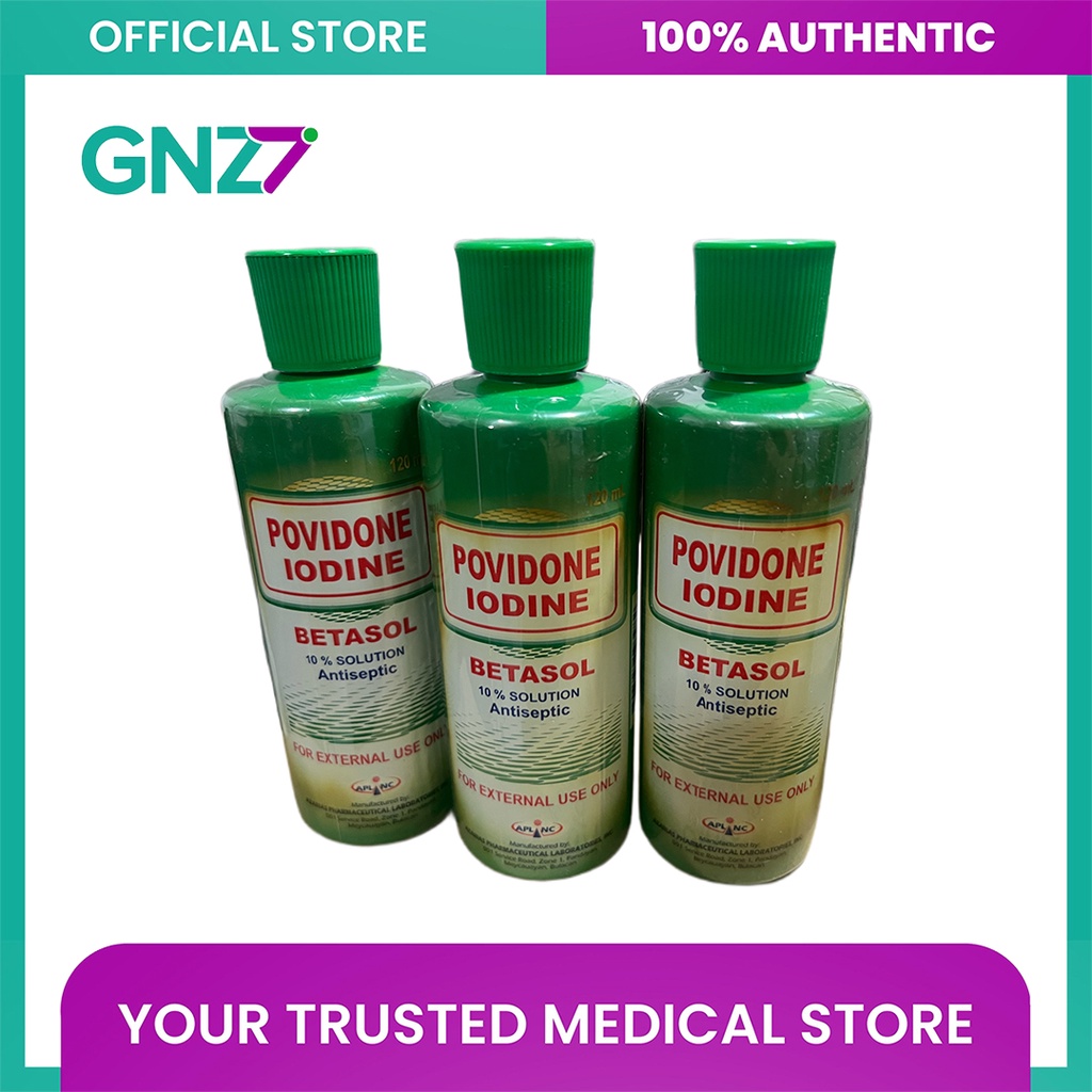 10% Antiseptic Solution Povidone Iodine Betasol 120ml | Shopee Singapore