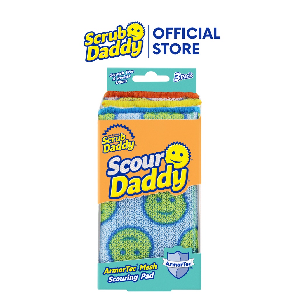 Scour Daddy ArmorTec Mesh Scouring Pad 3 Pack Sponge | Shopee Singapore