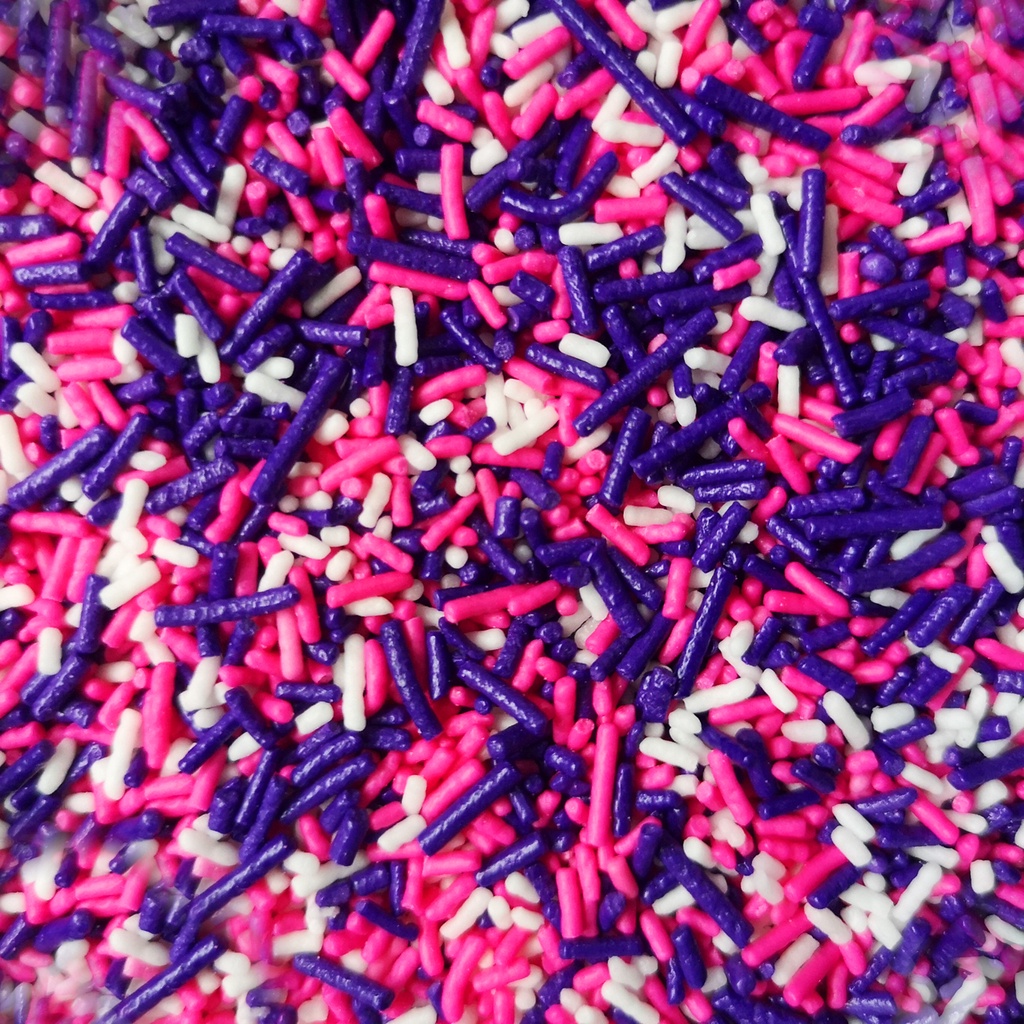 Pink & Purple Floss - Vermicelli Candy Sprinkles Mix_SP6 | Edible Decor ...