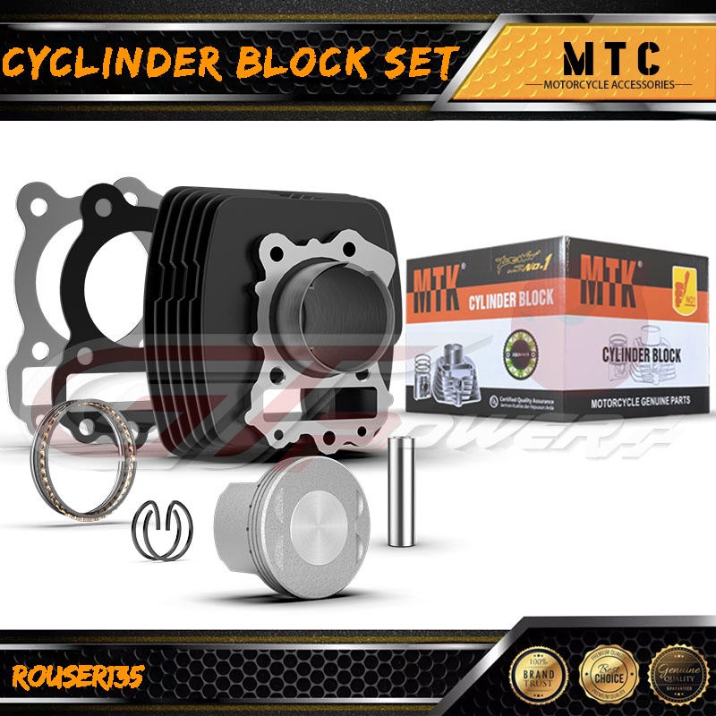 MTK Cylinder Block Set ROUSER135 STD Φ54MM | Shopee Singapore