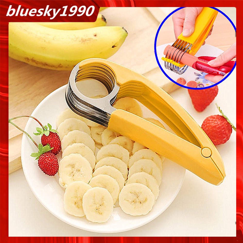 Ham Banana Slicer Hand-Held Cucumber Fruit Salad Cutter Sausage Useful ...