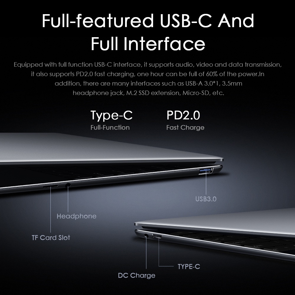 CHUWI GemiBook XPro Laptop Intel N100 14 inch Screen 8GB RAM 256GB SSD ...