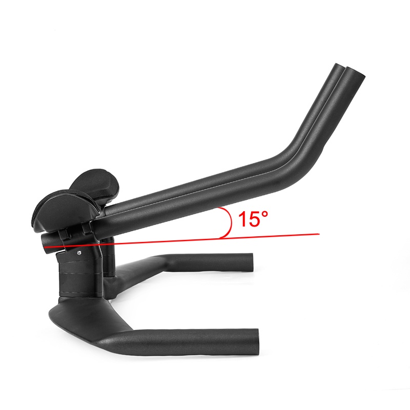 Aero Carbon Fiber Triathlon Bicycle Handlebar TT Bar HB095 15 Degrees ...