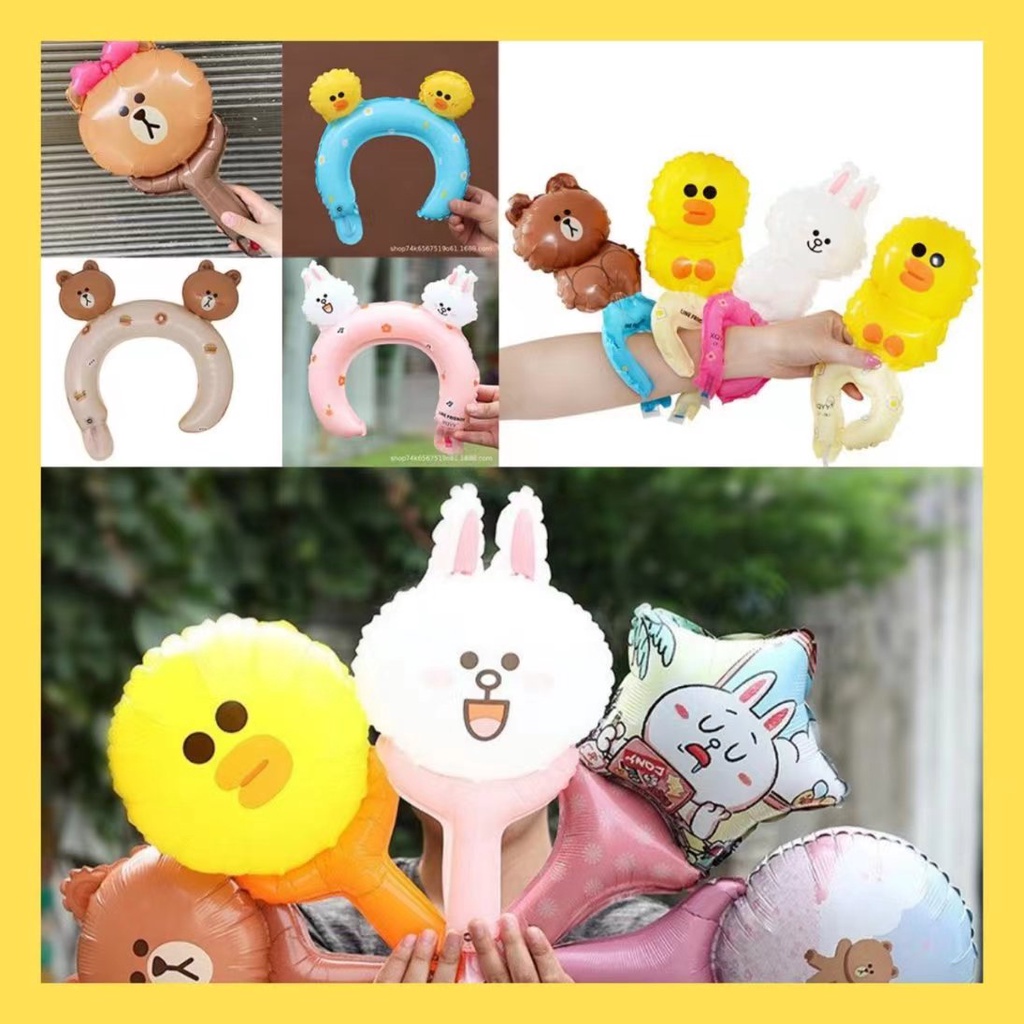 Line Friends Balloon Line Friends Headband/Hand Balloon/Wrist Balloon ...