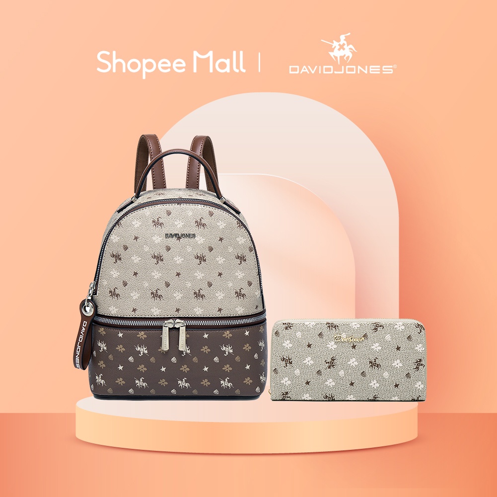 [49 SGD Happy Box] Shopee x David Jones Gift Box Women backpack PU ...