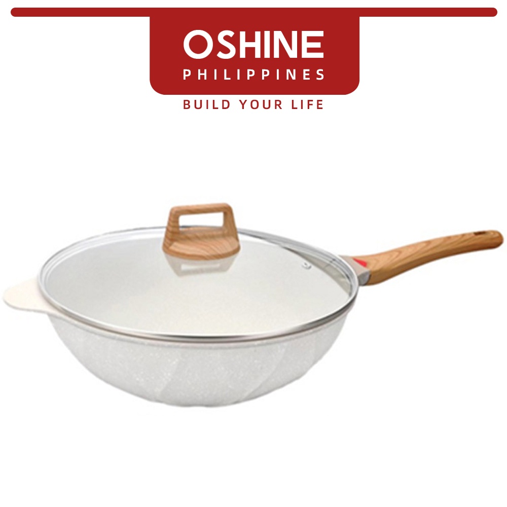 OShine Non Stick Frying Wok Deep Frying Pan Cookware Induction Cooker ...