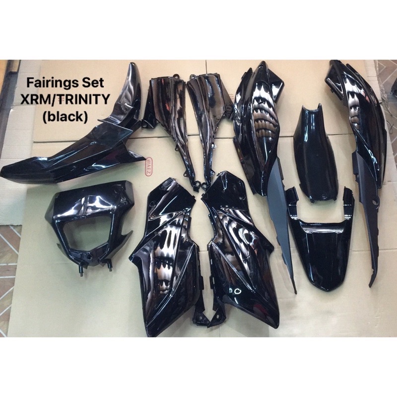 Fairings Set Cover Xrm/Trinity -7 in 1 ( Black / Red / Blue ) | Shopee ...