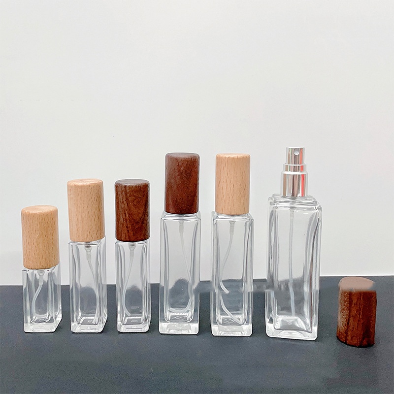 Beech Lid Perfume Sample Split Bottle 5/10/20/30ml Portable Glass Spray ...