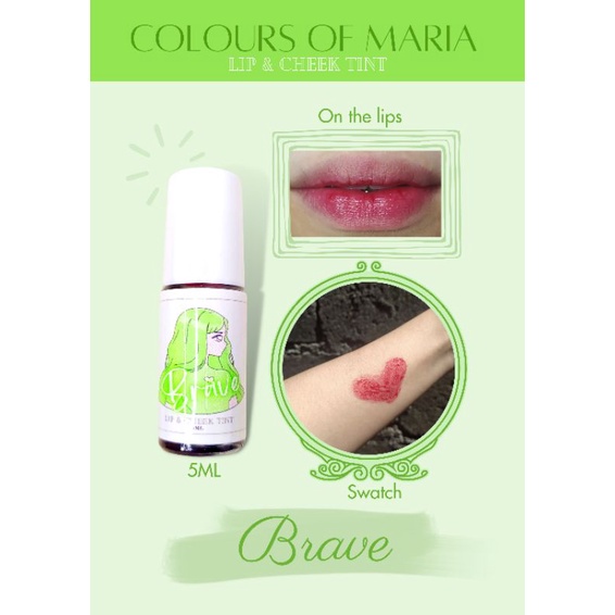 Colours of Maria - BRAVE - Lip & Cheek Tint (5ML) | Shopee Singapore