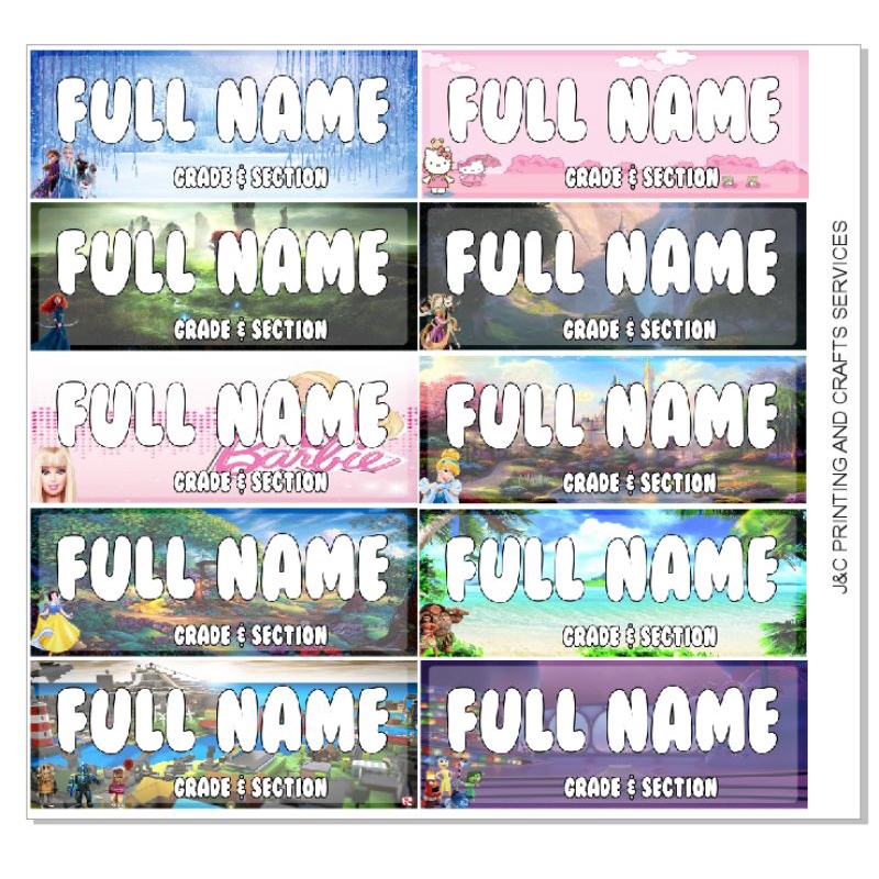 Customized Laminated Name Tag | Shopee Singapore