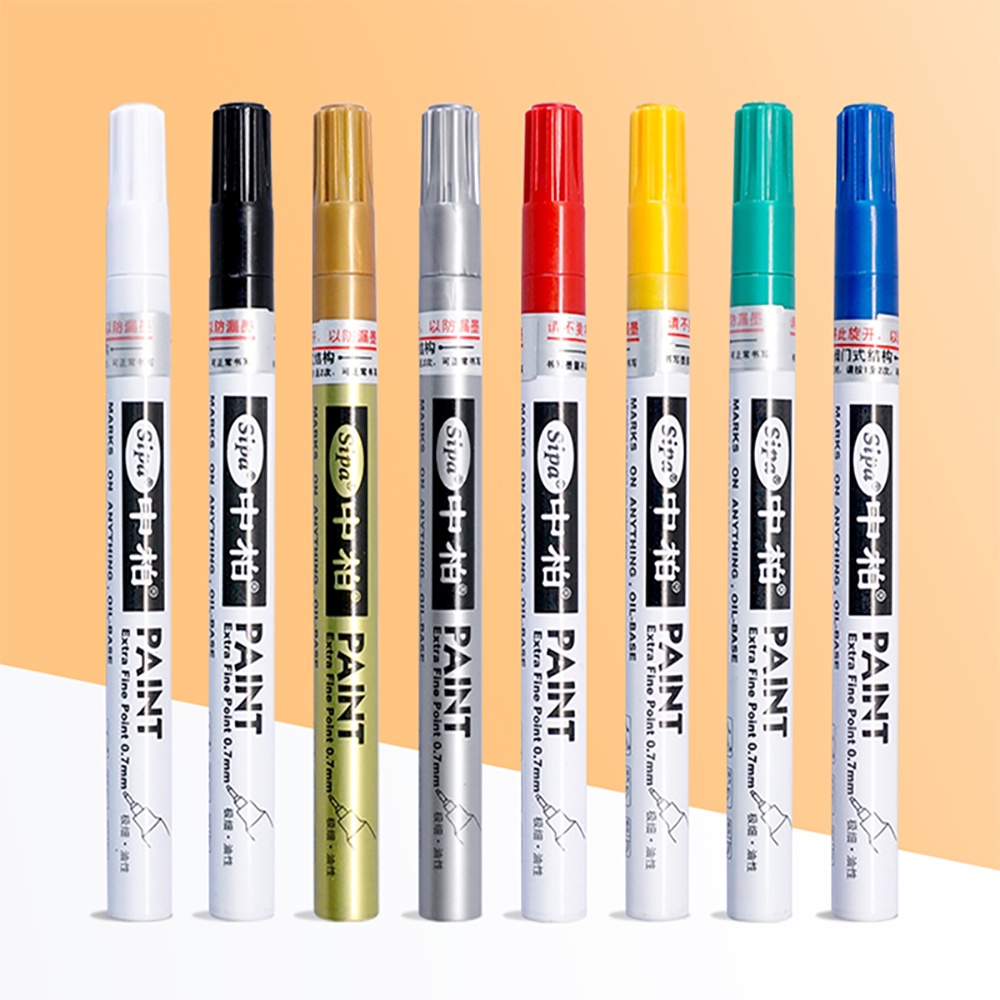 1pcs Metallic Marker 8 Colors 0.7mm Extra Fine Point Paint Marker Non ...
