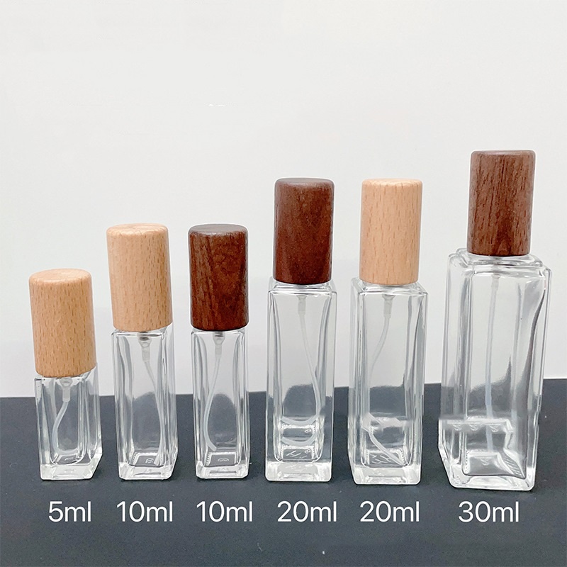 Beech Lid Perfume Sample Split Bottle 5/10/20/30ml Portable Glass Spray ...