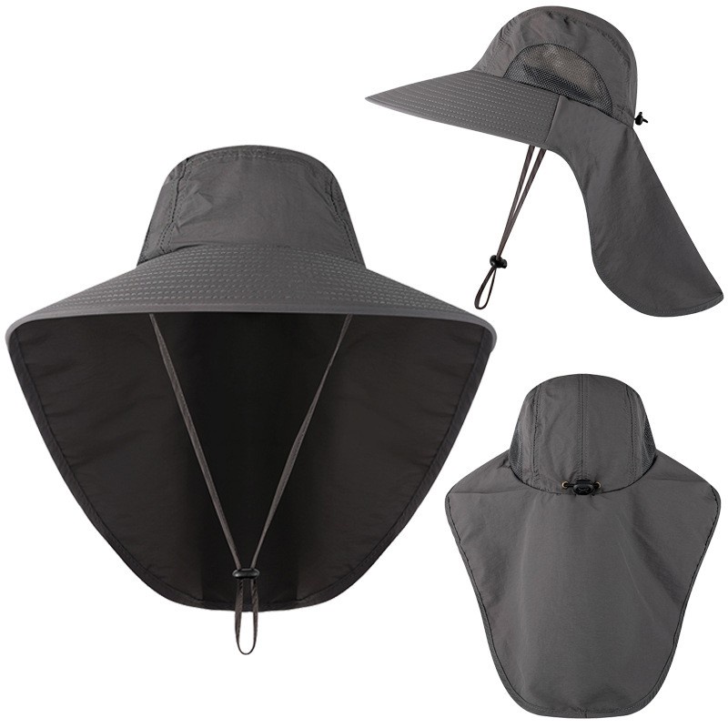Fishing Hat Wide Brim Bucket Hat with Neck Cover Quick Dry Outdoor ...