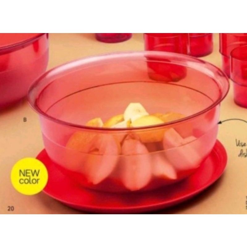 Tupperware Table Collection Bowl Red Bloom | Shopee Singapore