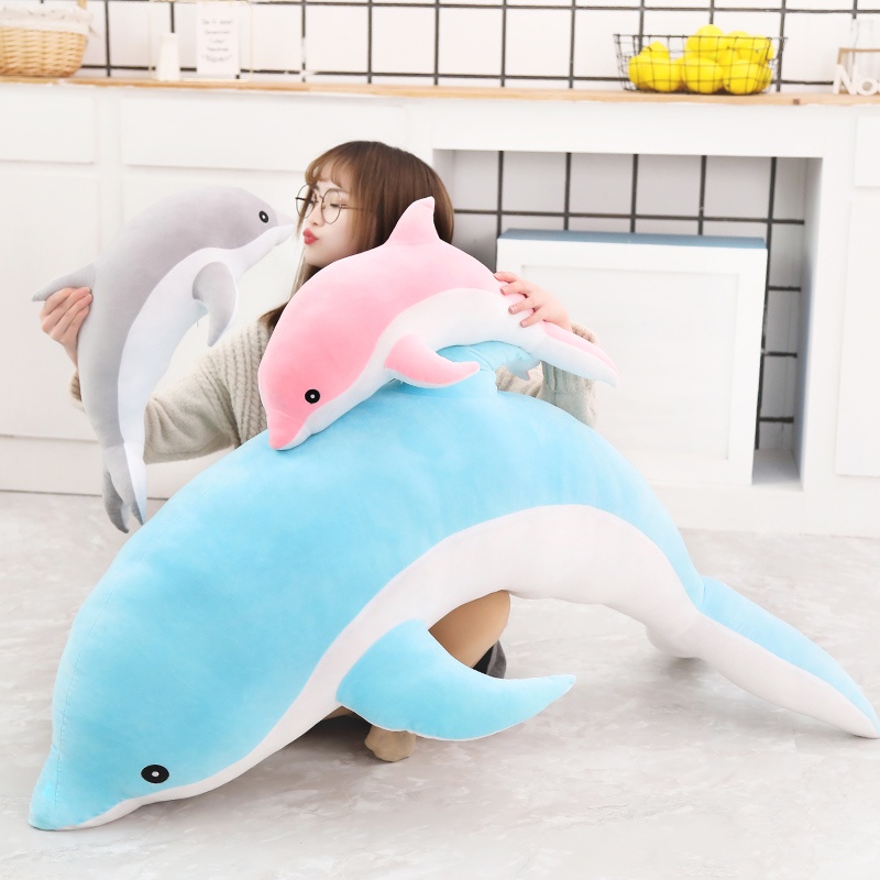 【Ready Stock】Dolphin Plush Toys Cute Marine Animals Dolphin Dolls ...