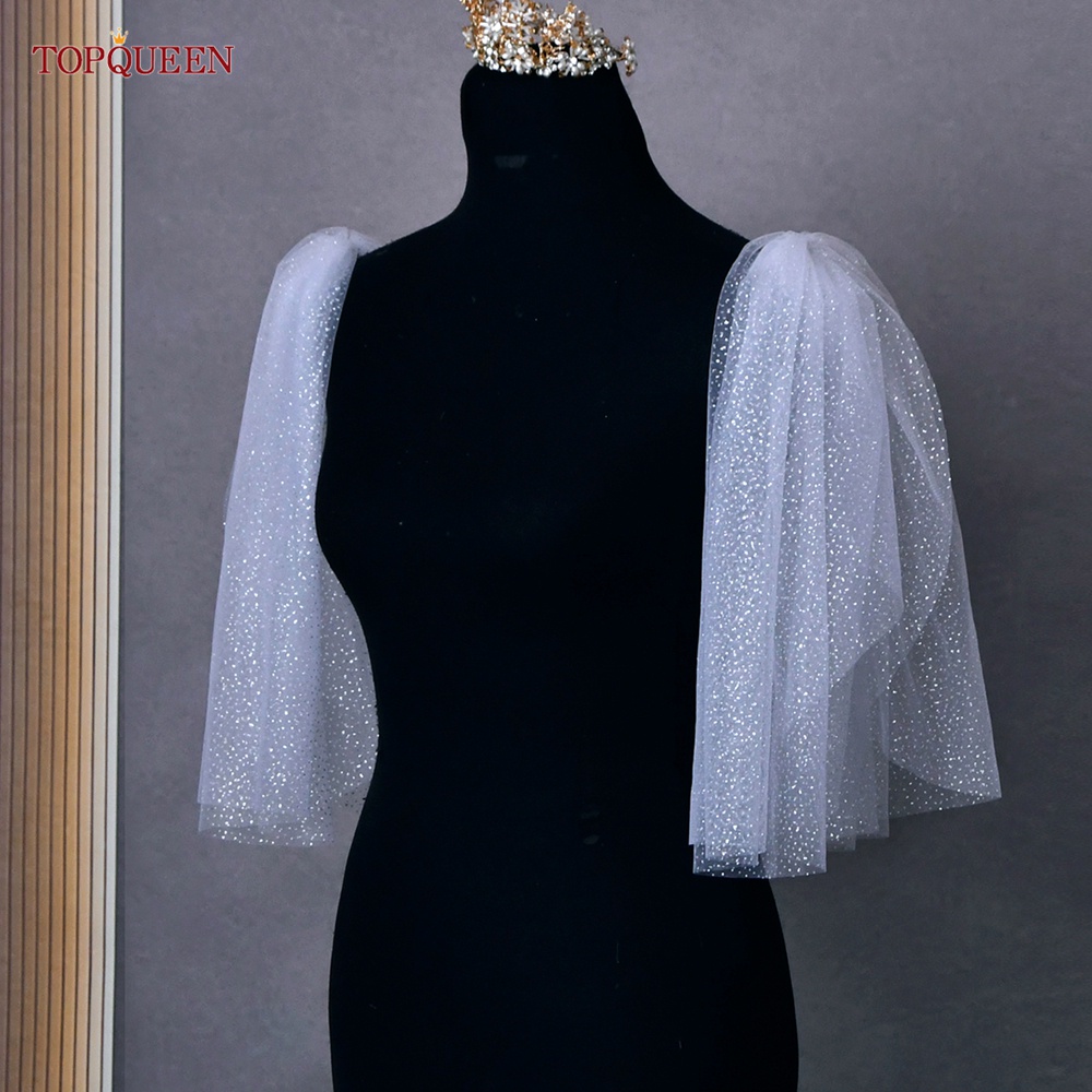 Detachable Shining Bling Bridal Sleeves Shawl Shoulder Covers for Women ...