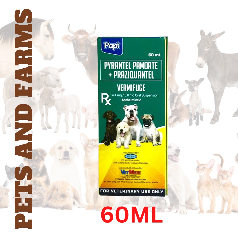 PAPI VERMIFUGE DEWORMER ANTHELMINTIC FOR PETS PAMPURGA PAMBULATE SA ASO ...