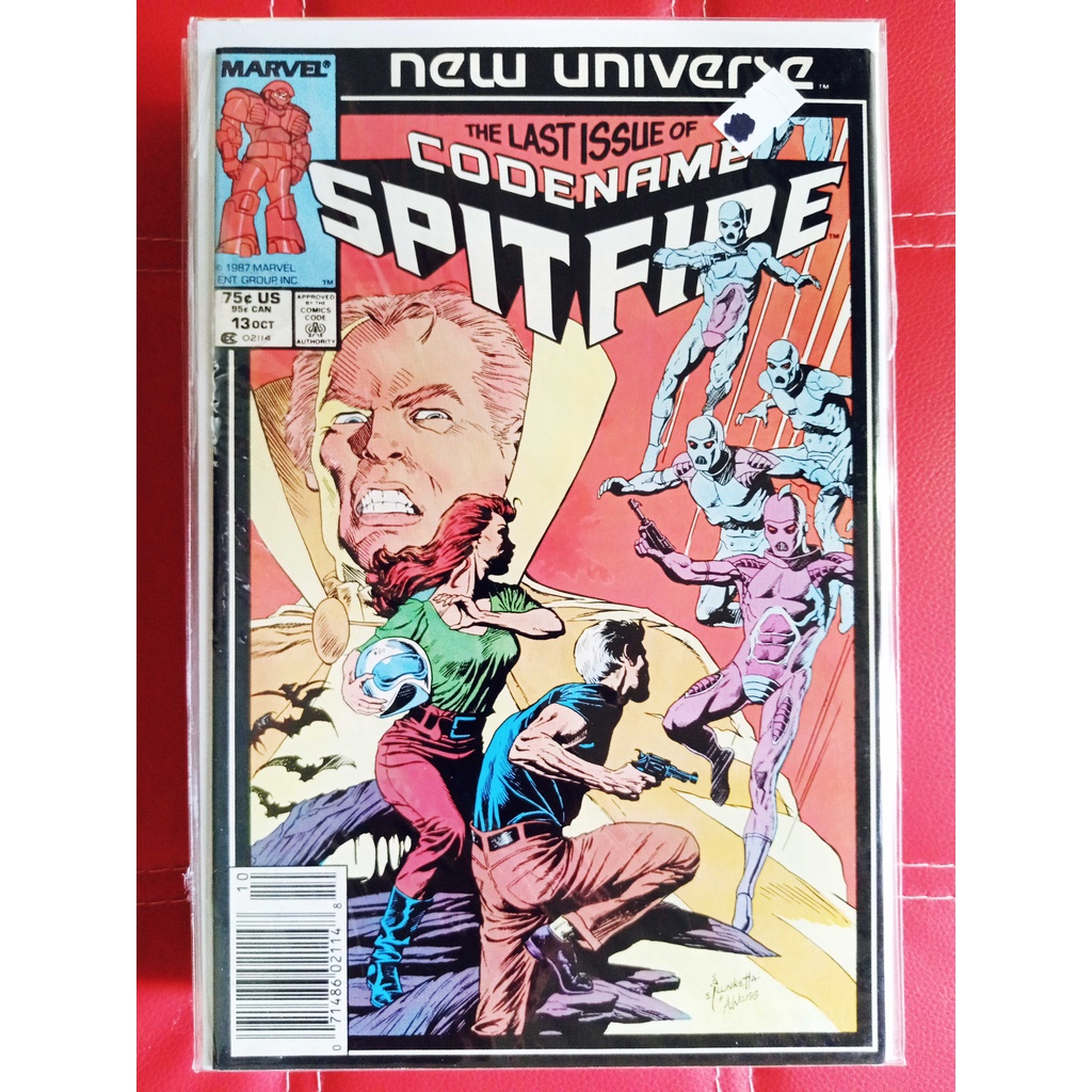Codename Spitfire 13 Marvel Comic Book FN 1987 Spitfire and the Troubleshooters New Universe ...