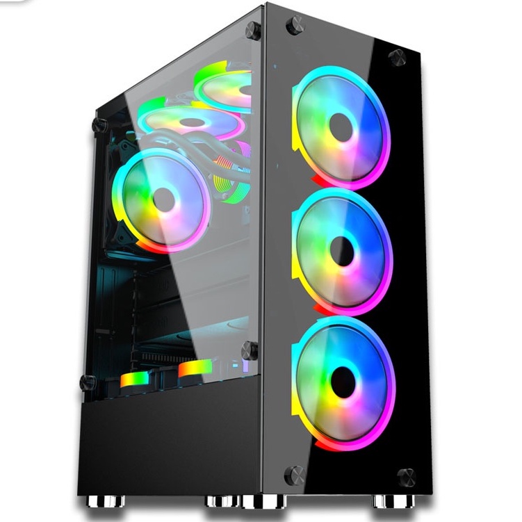 InPlay Meteor 01 Tempered glass Gaming Case CPU Desktop Computer Case ...