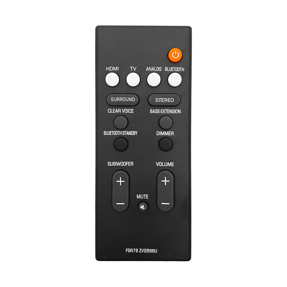 New FSR78 ZV28960 For Yamaha Sound Bar Remote Control ATS-1060 ATS-1070 ...