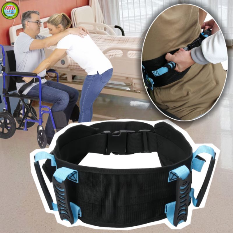 Transfer and Walking Gait Belt with Handles and Release Clip Buckle ...
