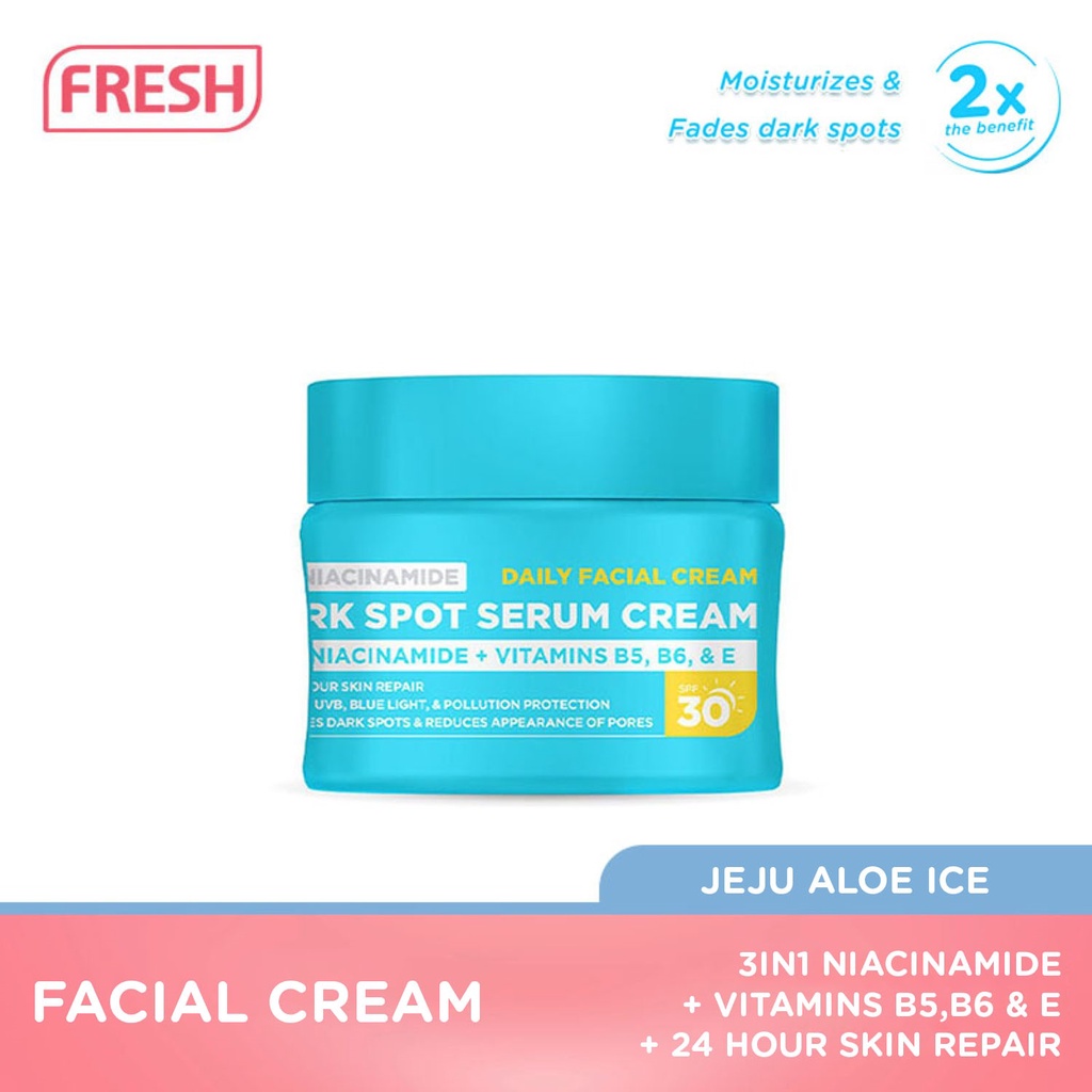 Fresh Skinlab K-Aloe Ice 3 in 1 Niacinamide Dark Spot Serum Cream 40g ...