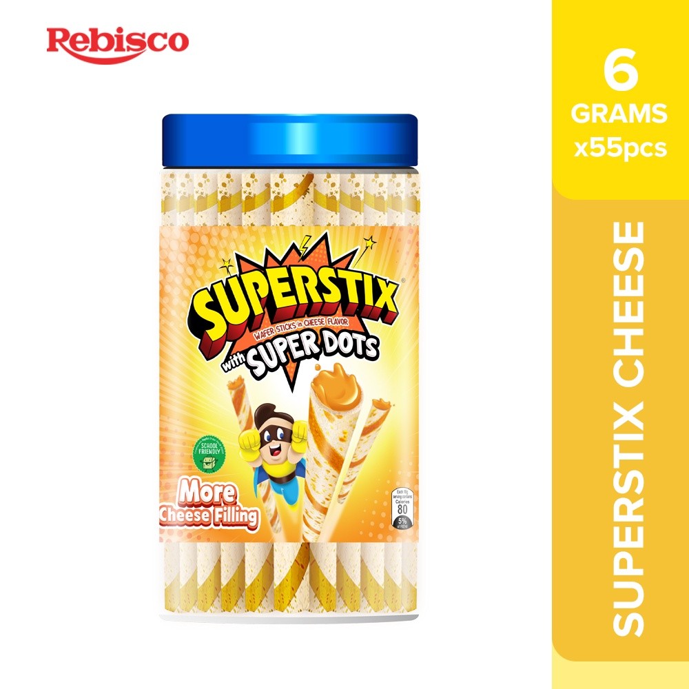 SUPERSTIX CHEESE JR WITH MORE FILLING 6G X 55PCS (330G) | Shopee Singapore
