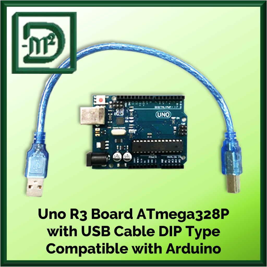 Uno R3 Board ATmega328P with USB Cable DIP Type Compatible with Arduino | Shopee Singapore
