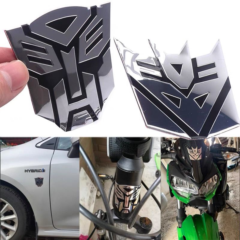 Car Sticker Transformers Aluminum Alloy Sticker Three-Dimensional Three ...