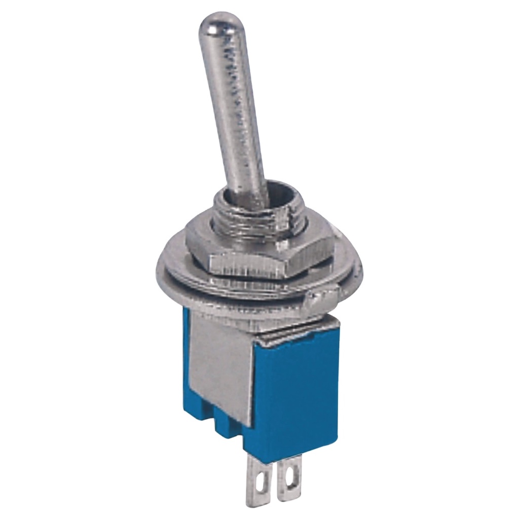 SMTS-101 3A Blue ON OFF Toggle Switch Metal 2 Pin Subminiature Toggle ...