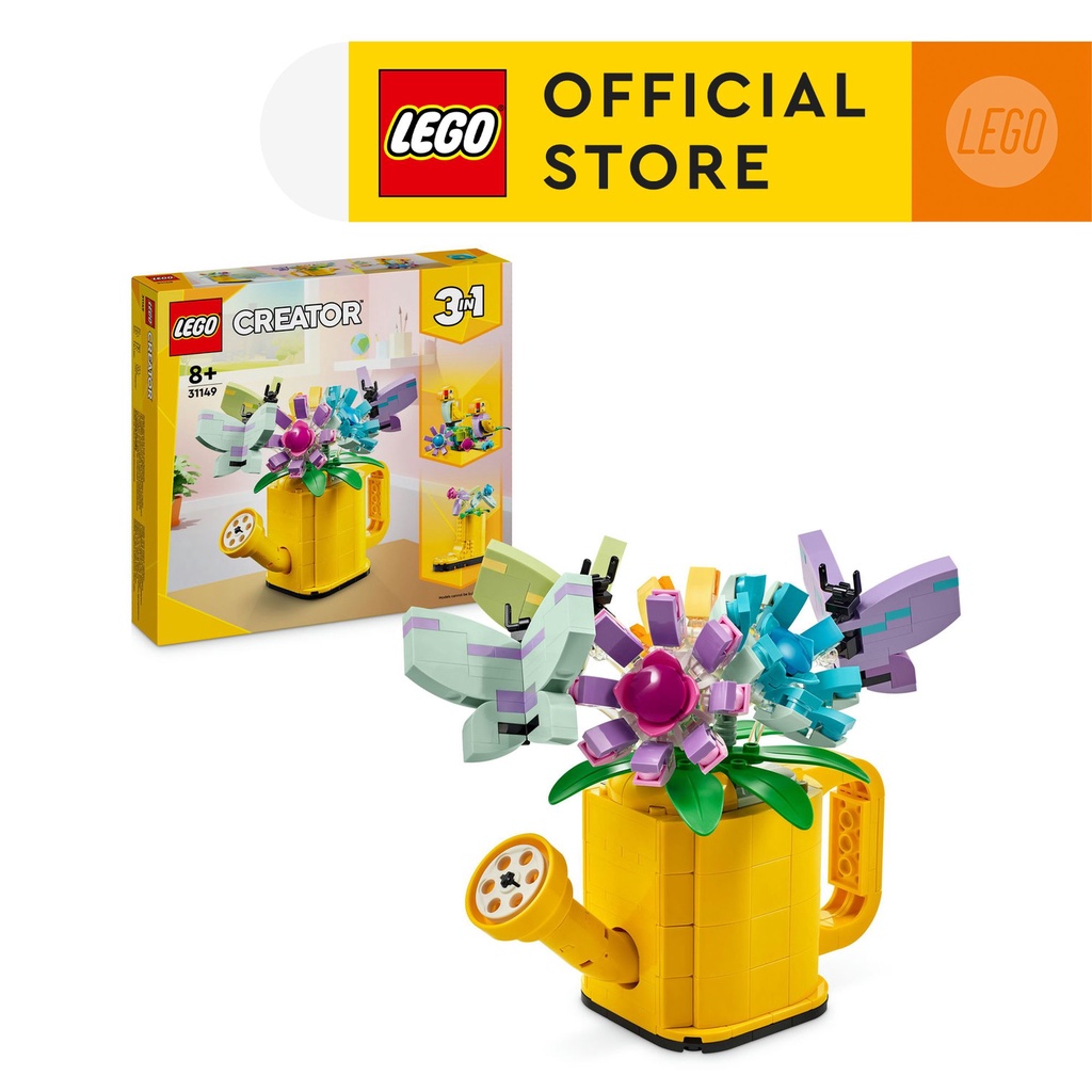 Lego Creator 31149 Flowers In Watering Can 3in1 Toy 420 Pieces