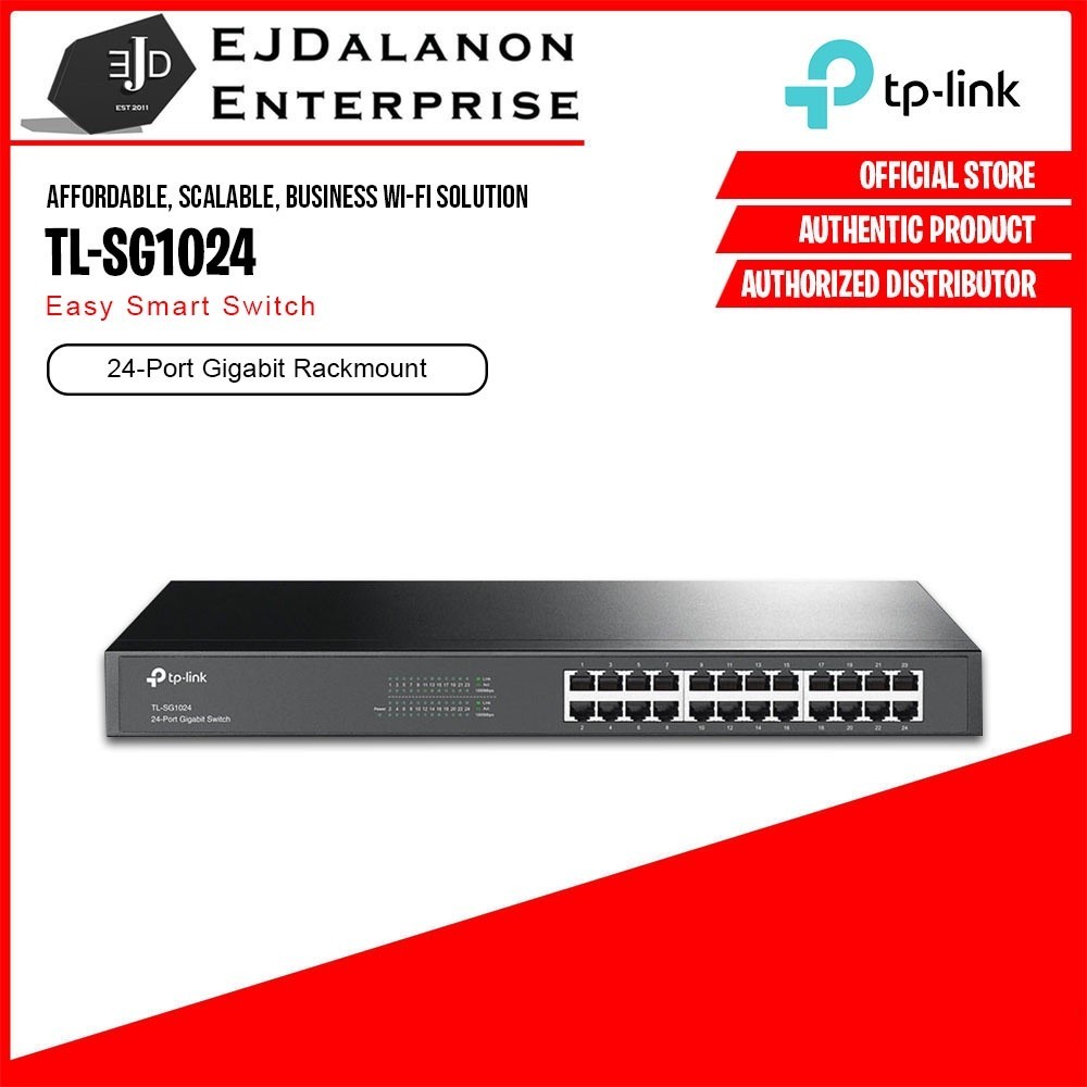TP-Link Tl-Sg1024 24-Port Gigabit Rackmount Switchport Switch | Shopee ...