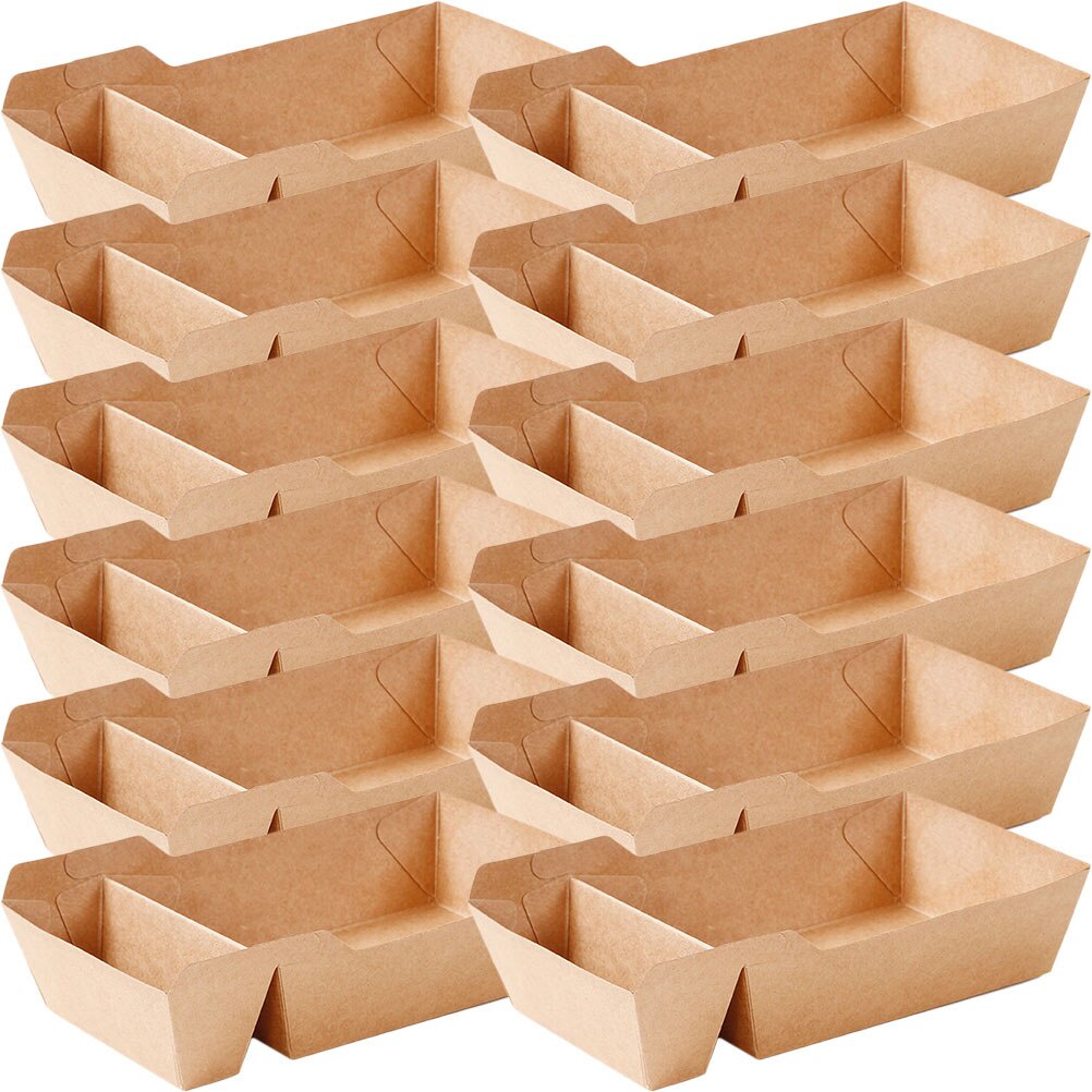 50 Pcs Kraft Paper Snack Box Party Candy Container Bag Packing Holder ...