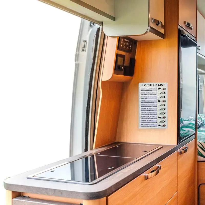 Portable Chore Chart Memo Boards RV Checklist PP Checklist Board With Slider Portable Checklist ...