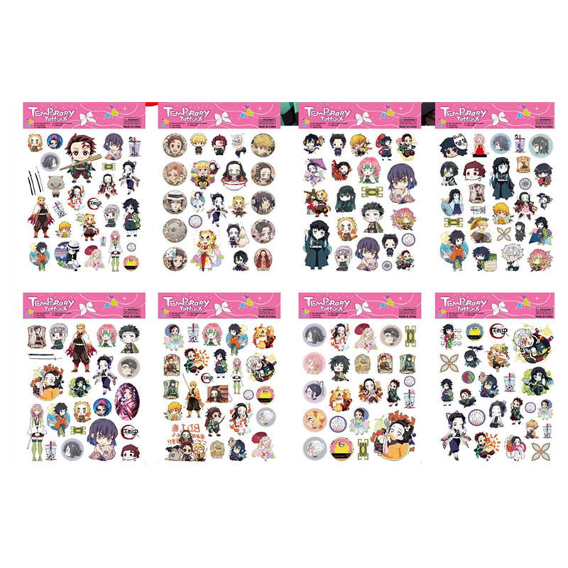 Demon slayer deco sticker sheets for teens bottle motorcycle body DIY ...