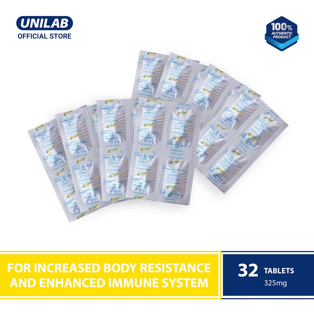 ImmunPro Sodium Ascorbate with Zinc 32s (For Increased Body Resistance ...