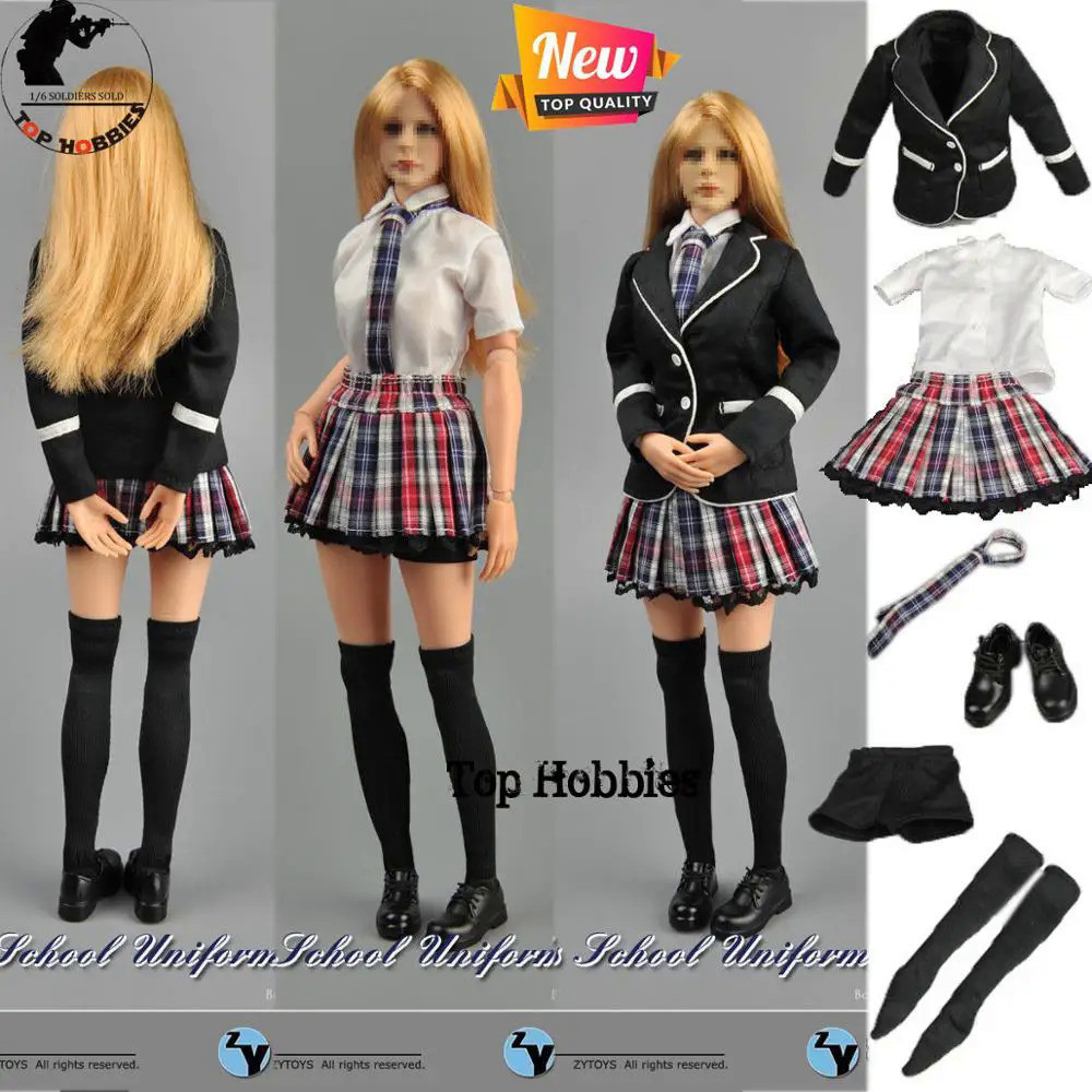 AWAH ZY Toys 15-30 1/6 Scale Action Figure Accessory Female's School ...