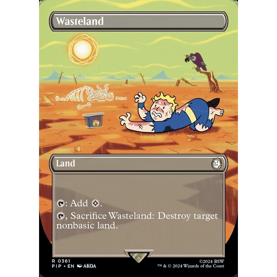 MTG Proxy Card - Wasteland (Borderless) | Fallout (PIP) | Shopee Singapore