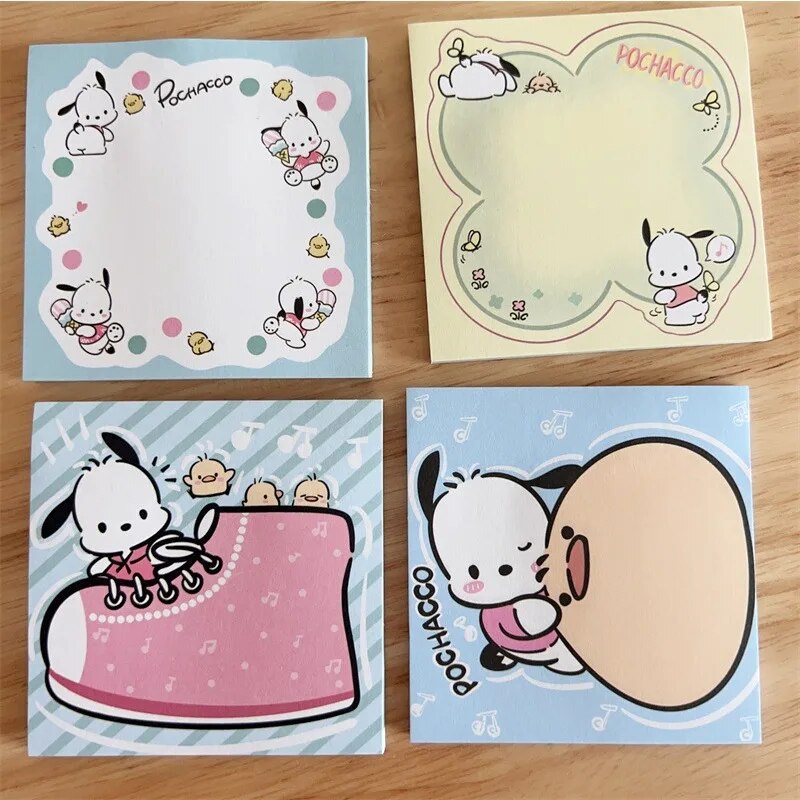 Cute Cartoon Anime Sanrio Sticky Note Kuromi Stickers Ktcat Note Paper ...
