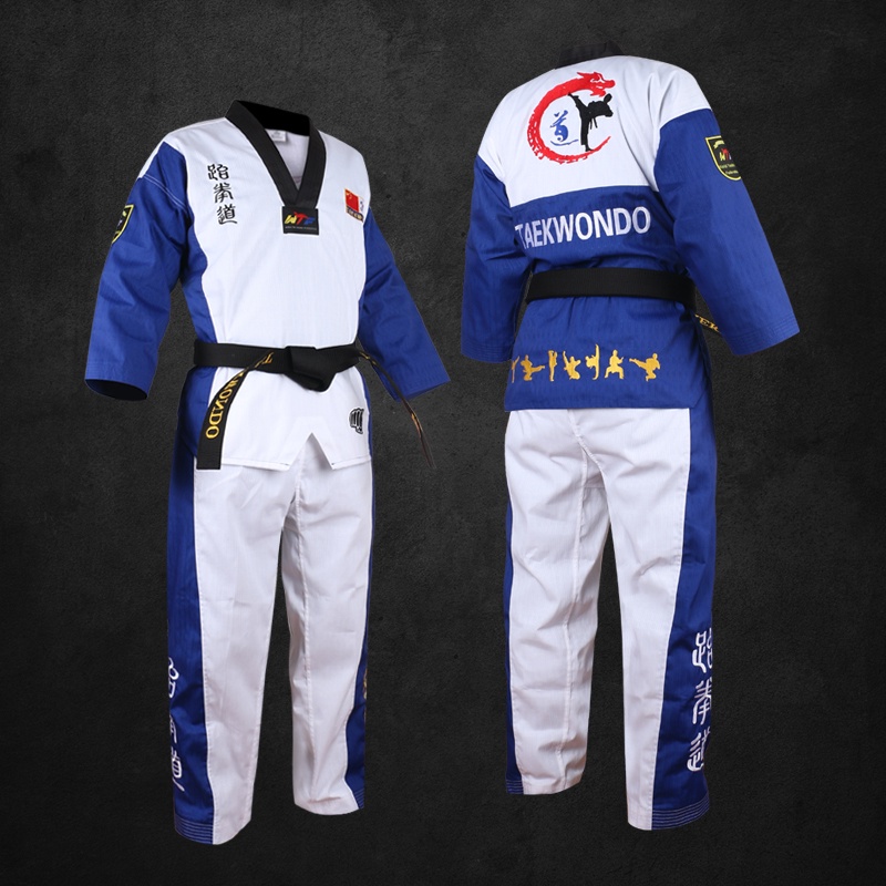 High Quality Black Red Taekwondo Uniform Training Taekwondo Suits ...